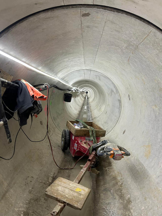 Paris house connection holes from tunnels - Bohrtec